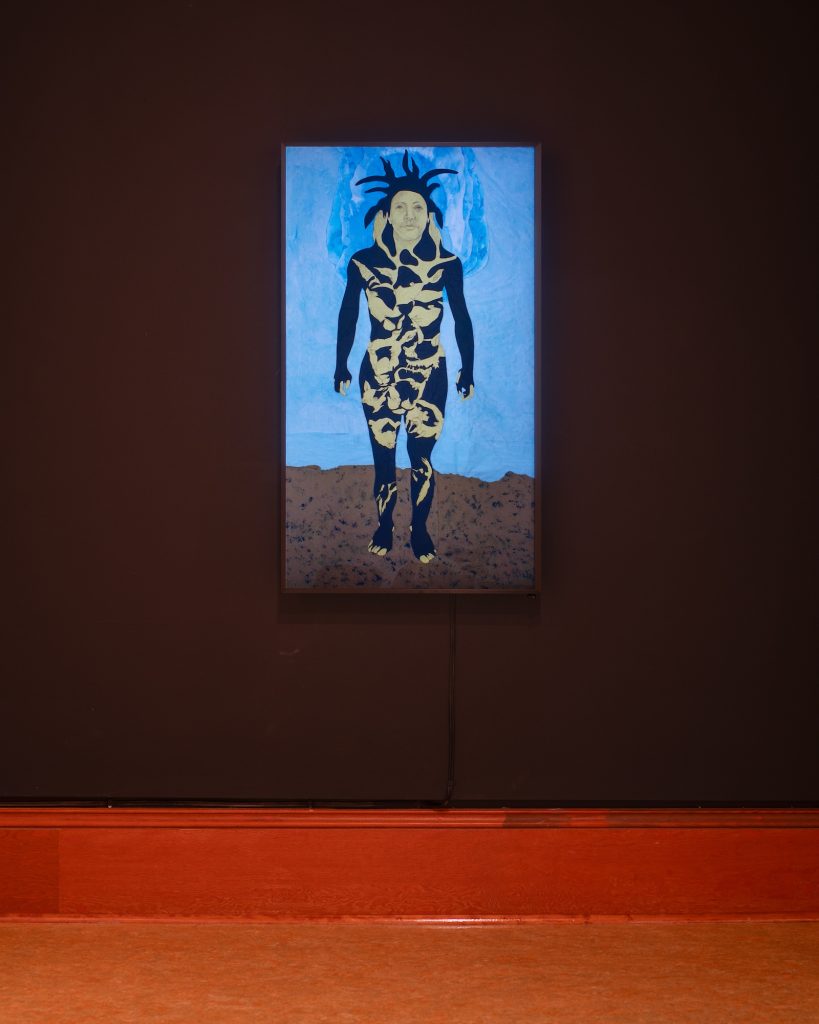 Midden video installed at GFAG – Deborah Thompson